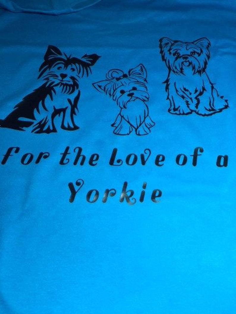 Womens Girls Yorkie T-shirt Yorkshire Terrier T-shirt Womens - Etsy