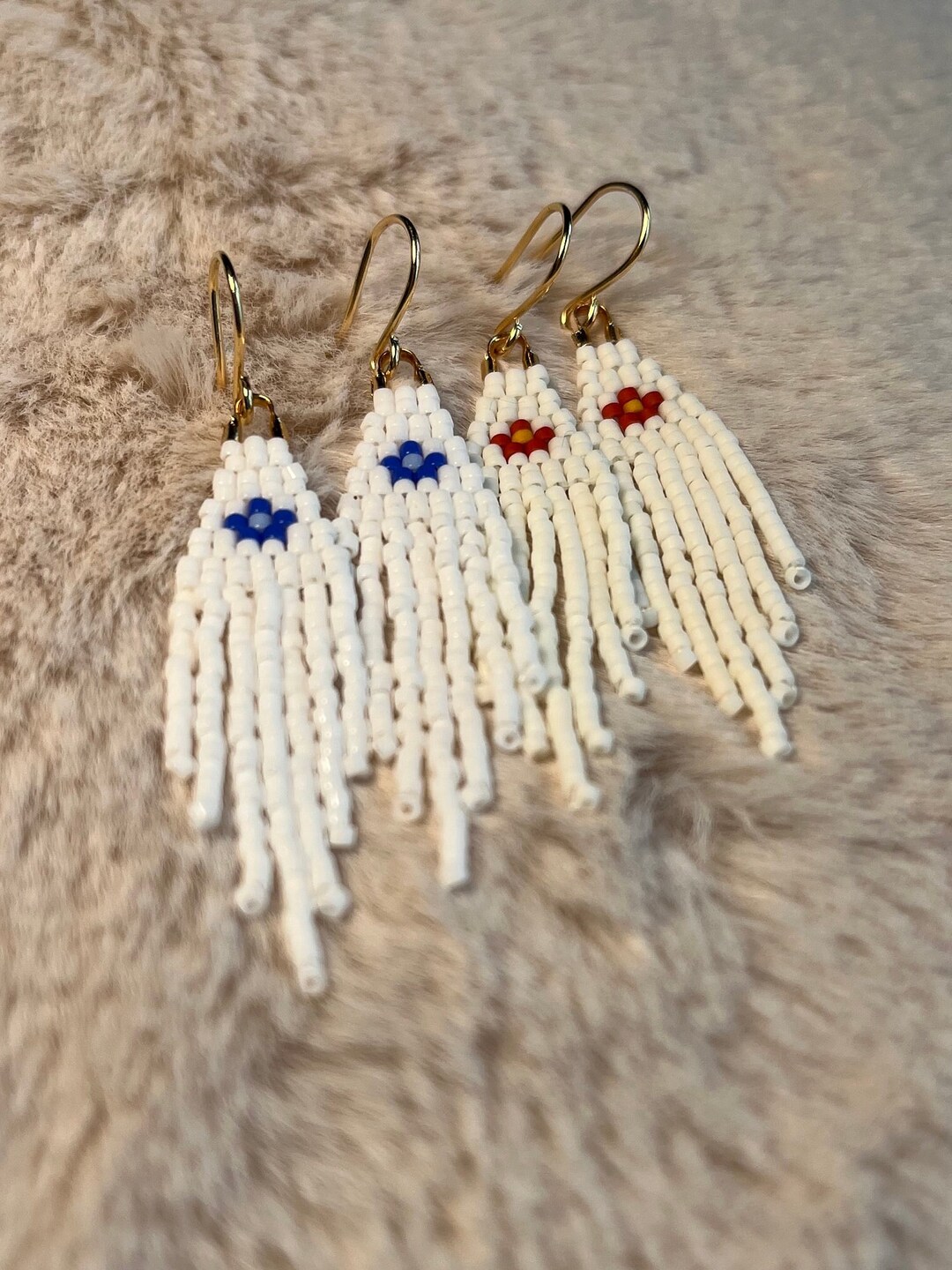 Fire & Ice Flower Mini Fringe - Etsy