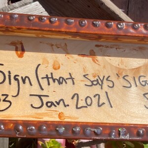 A Sign (that Says 'SIGN') - Etsy