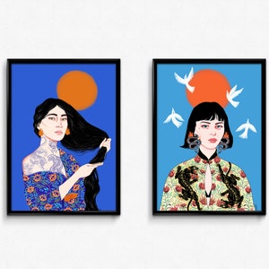 Wall Art, Flowers, Burnt Orange, Floral Print, Christmas Gift, Gift for ...