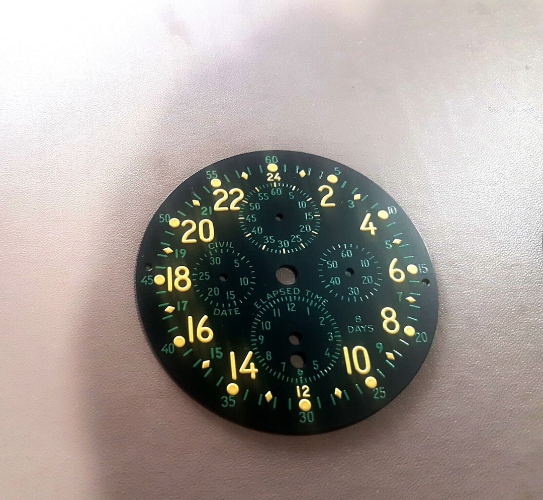 Elgin / Hamilton 37500 Aircraft Clock AN-5741 Dial 8-day, Price for 1 ...