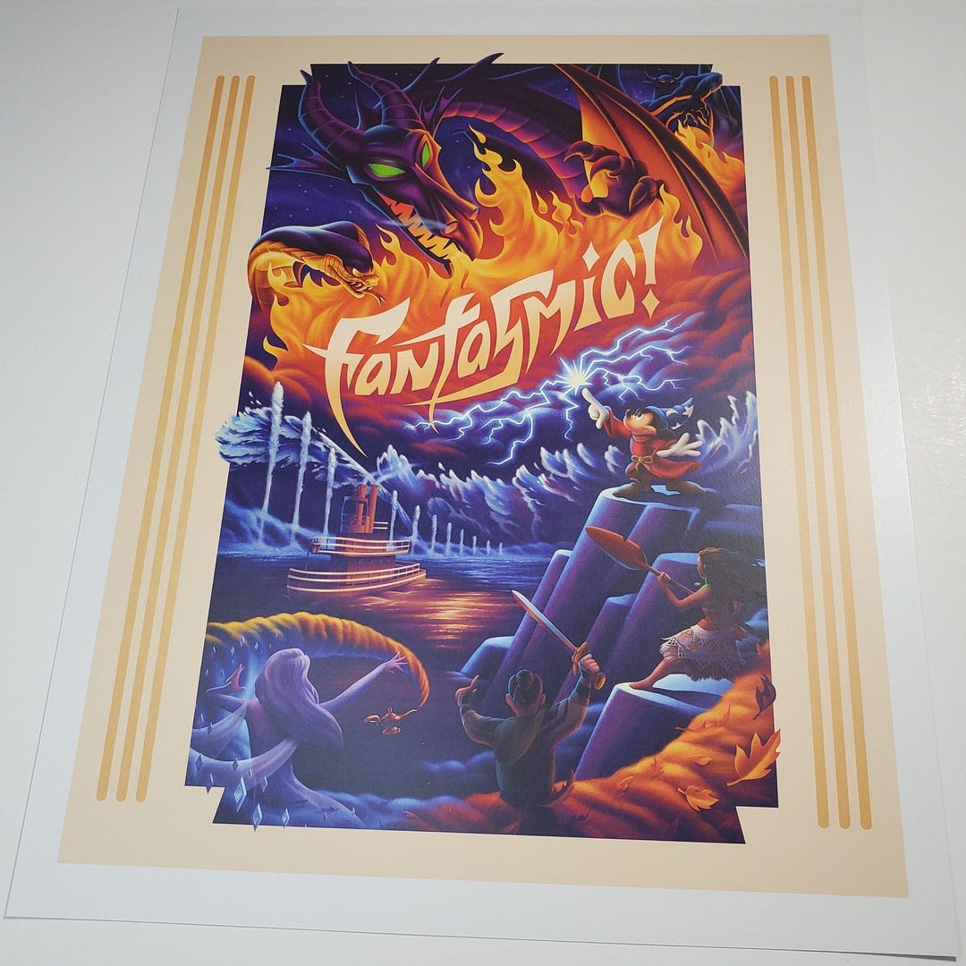 Fantasmic Poster Walt Disney World Disneyland Disney's Hollywood ...