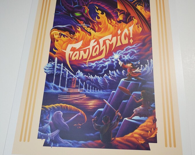 Fantasmic Poster Walt Disney World Disneyland Disney's Hollywood ...