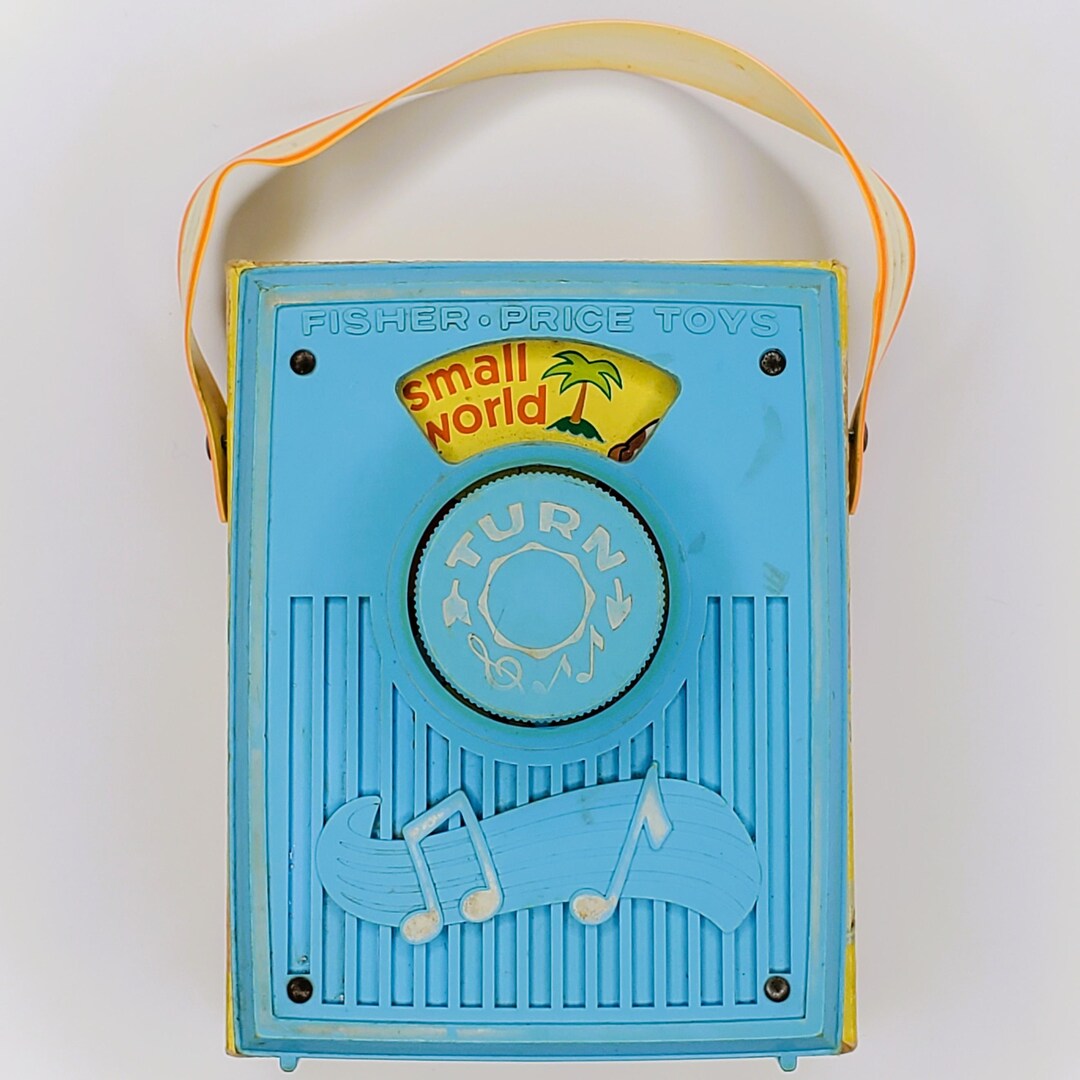 It's a Small World Pocket Radio Fisher Price Toys Disney 1977 Music Box ...