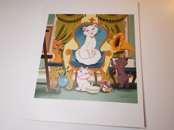 Ann Shen the Aristocats Disney Poster Art 11x14 Lithograph - Etsy