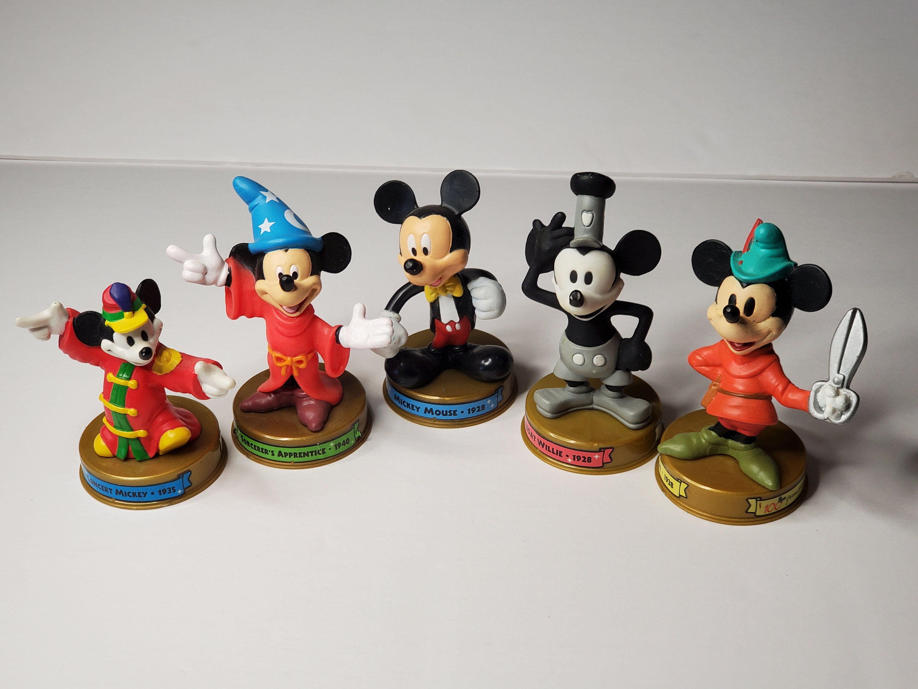Mickey Mouse Figurines Disney's 100 Years of Magic - Etsy
