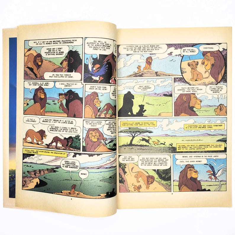Lion King and 101 Dalmatians Comic Books Disney Marvel 1990s Based on ...