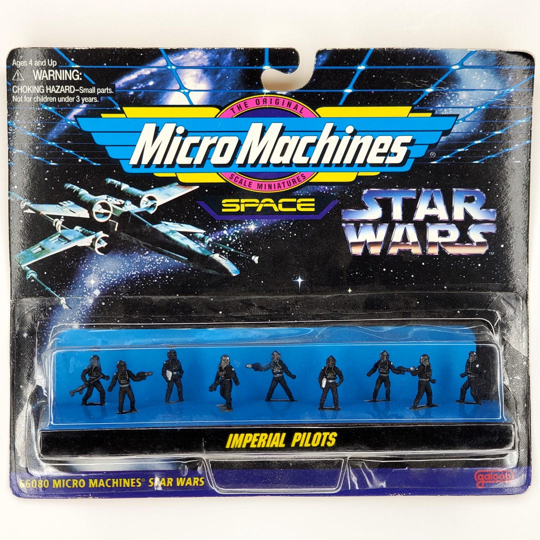 Star Wars Imperial Pilots Micro Machines 1995 Galoob Space Scale ...