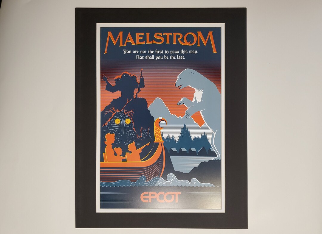 EPCOT Maelstrom Matted Print Norway Walt Disney World Food and Wine ...