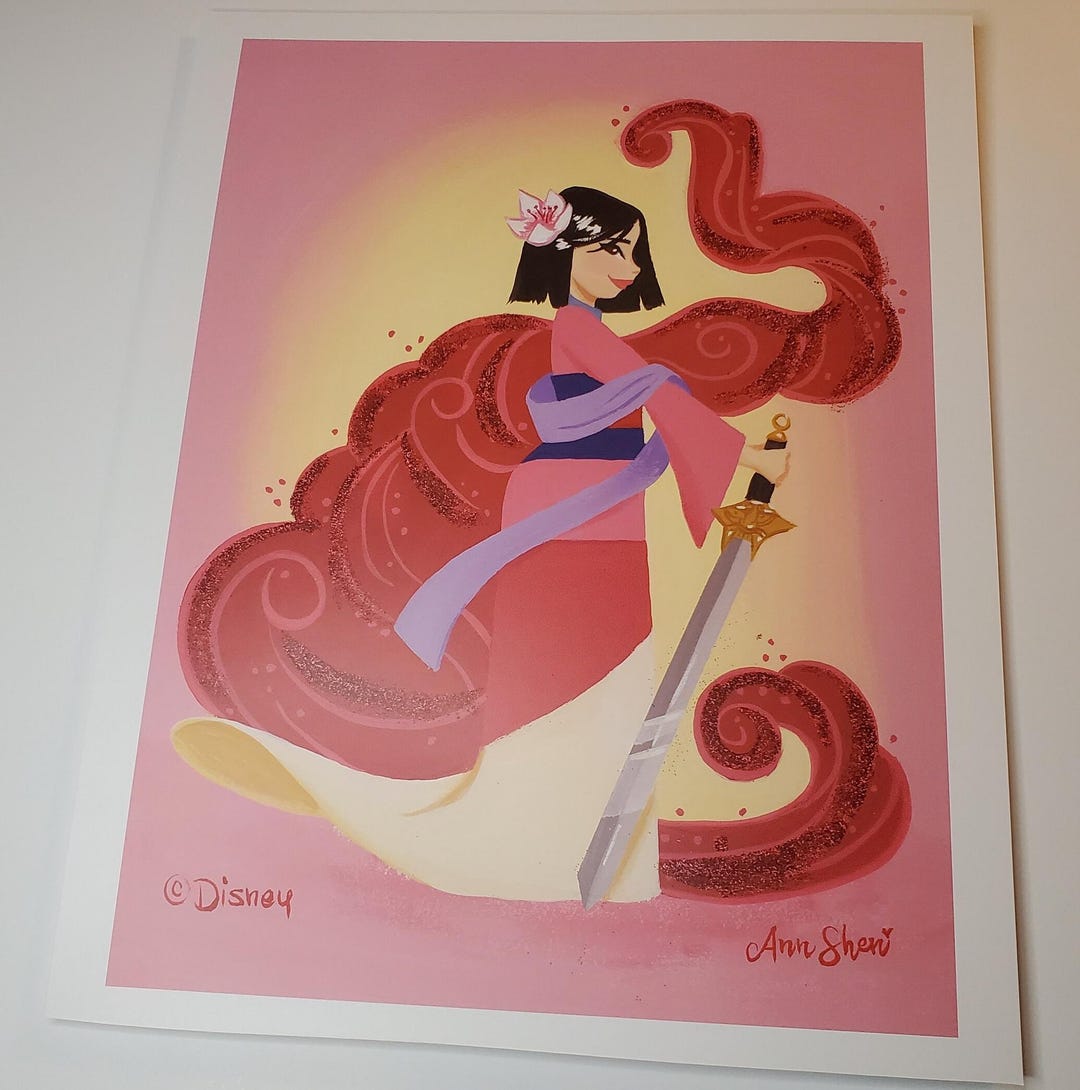 Ann Shen Mulan Disney Poster Art 11x14 Lithograph - Etsy Hong Kong