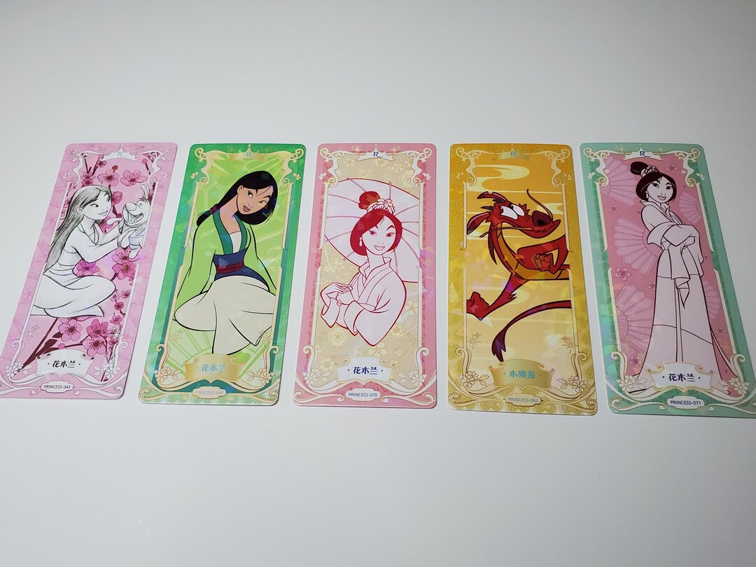 Mulan Trading Cards Mushu Little Brother Lot of 5 Disney Princess ...