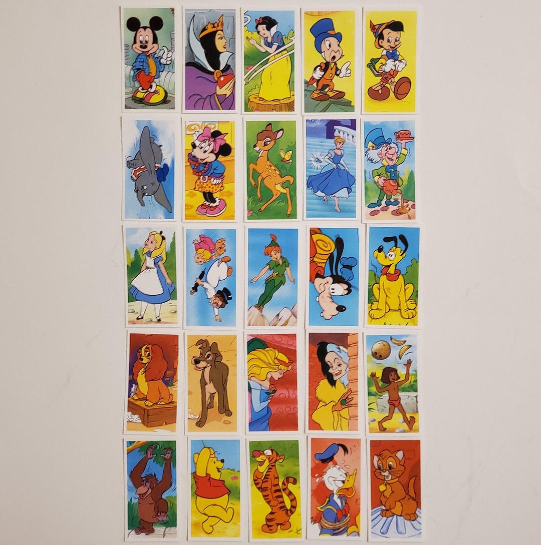 Disney Brook Bond Tea 25 Trading Cards Complete Set 1989 UK Pinocchio ...