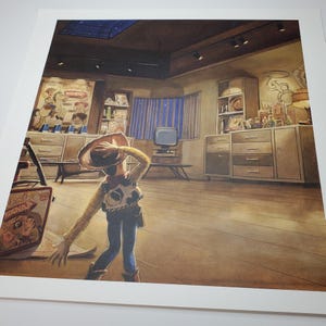 Toy Story 2 Lithograph Authentic Pixar Disney 13x13 Poster Woody ...