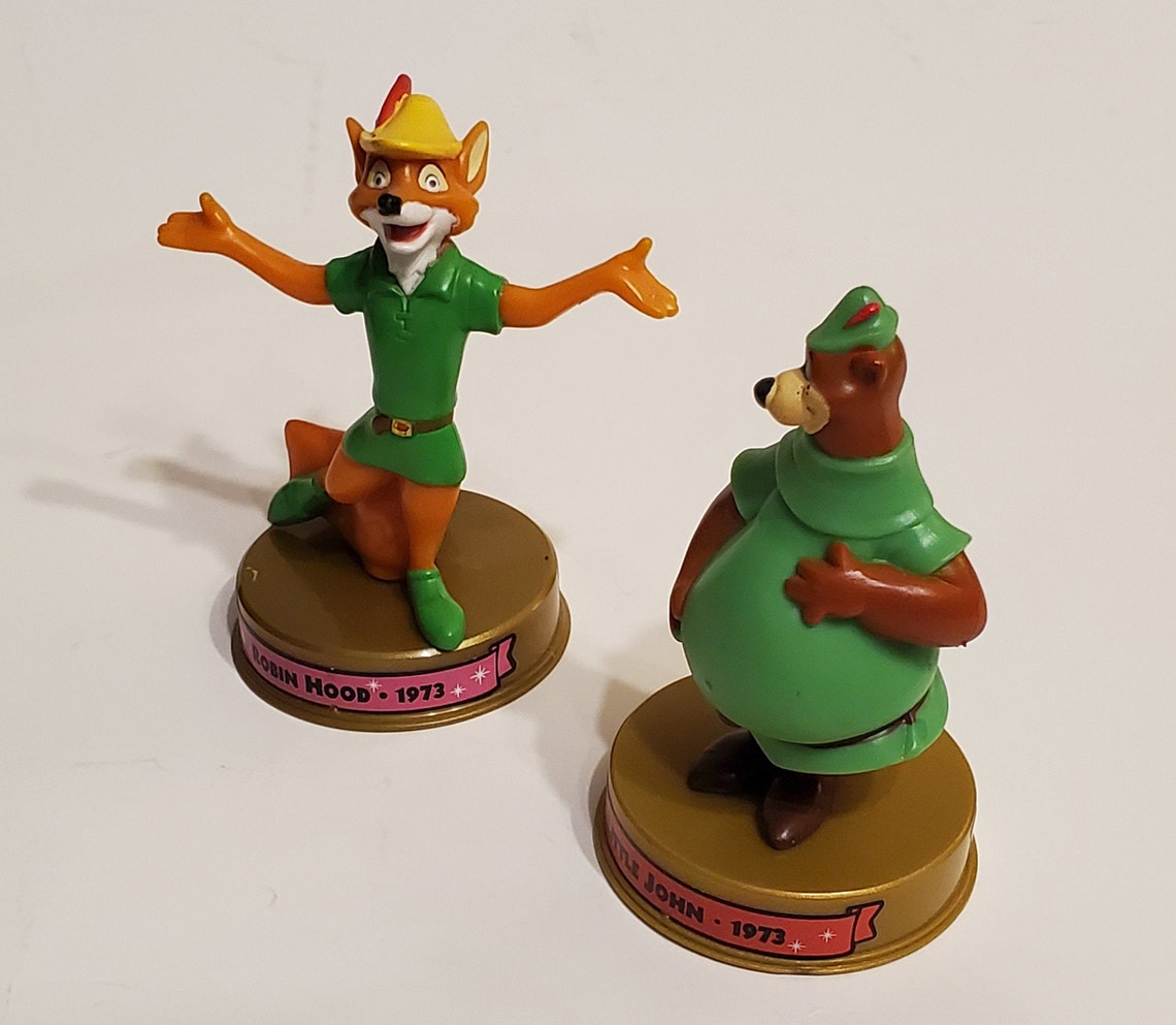 Robin Hood & Little John Figurines Disney's 100 Years of | Etsy