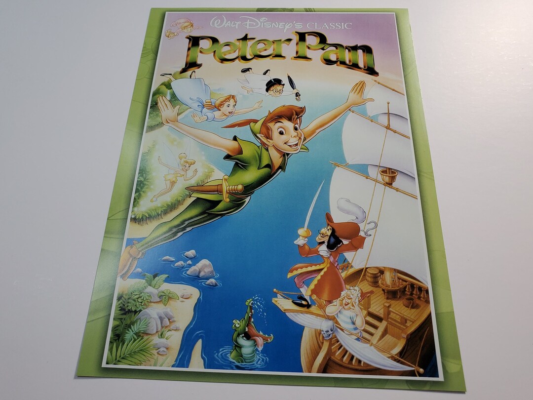 Peter Pan Mini Poster Authentic Disney One Sheet Movie Lithograph ...