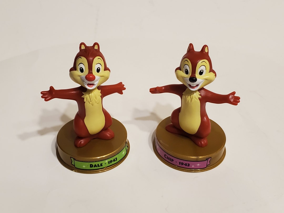 Chip N Dale Figurines Disney's 100 Years of Magic - Etsy