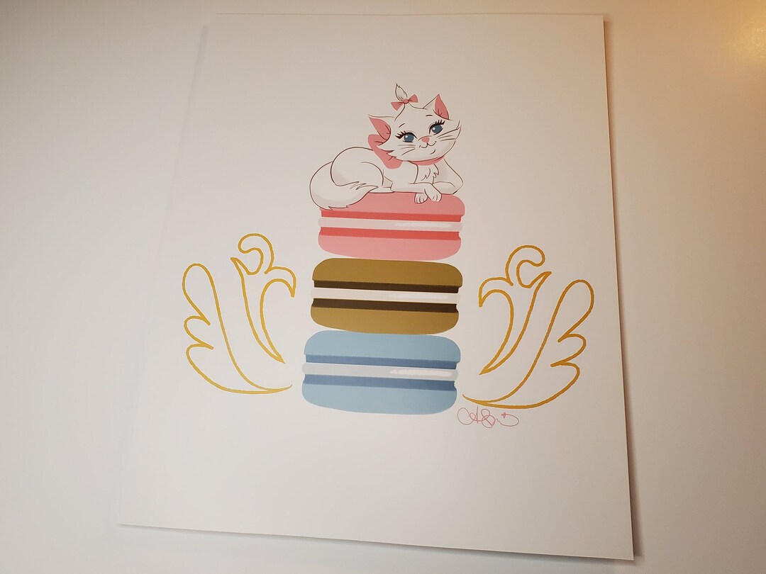 Ann Shen the Aristocats Disney Poster Art 11x14 Lithograph Marie ...