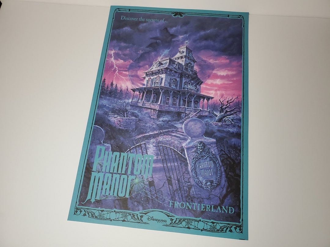 Phantom Manor Poster Authentic Disney Poster Art Euro - Etsy