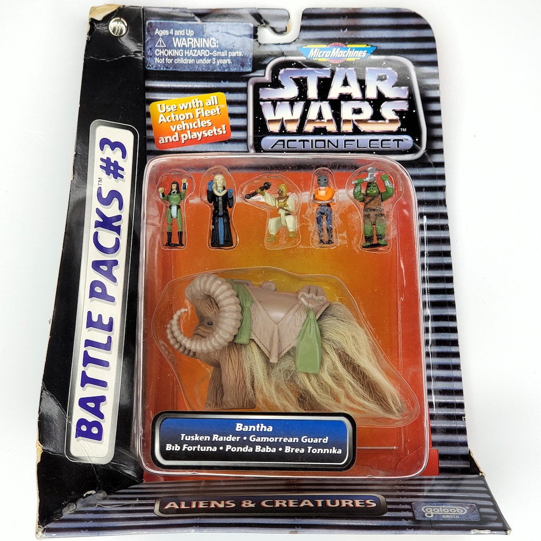 Star Wars Micro Machines Action Fleet Battle Packs 3 Bantha Gamorrean ...