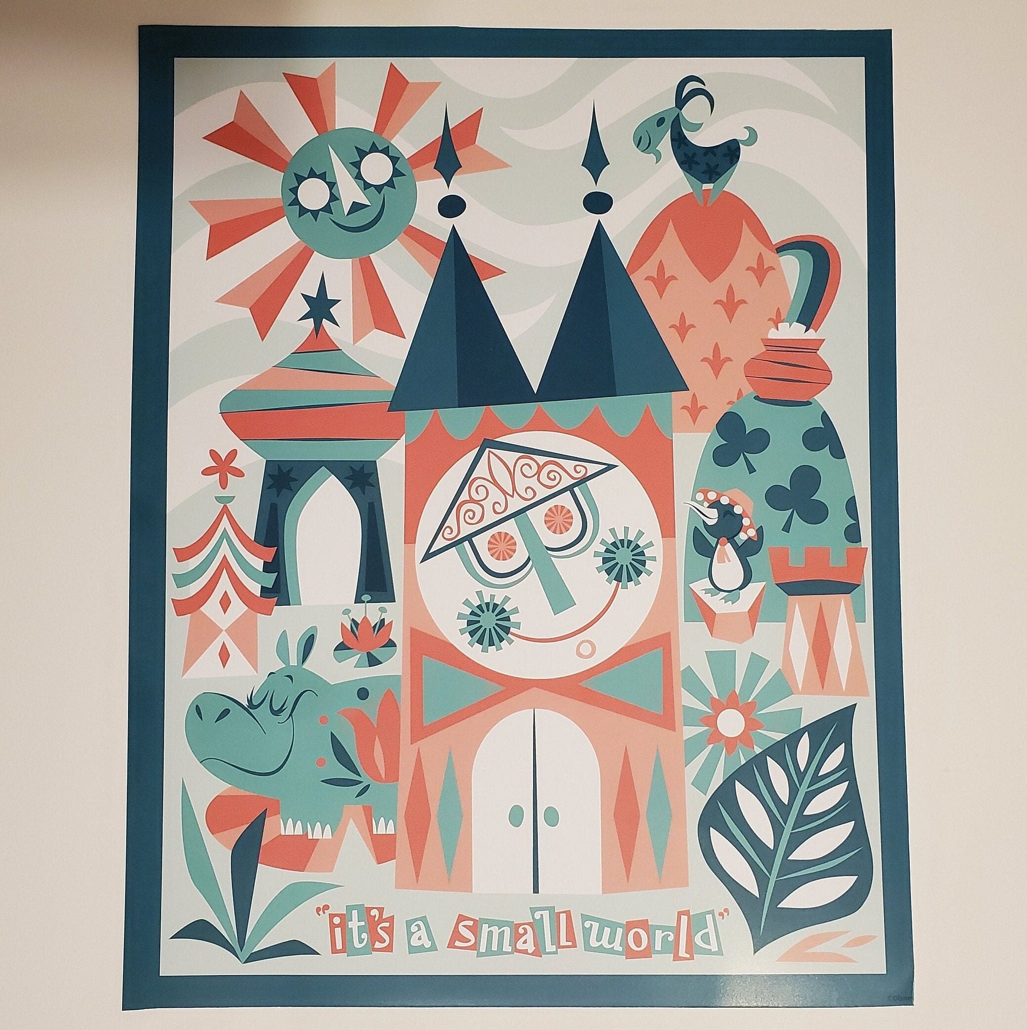 Prints Art & Collectibles Digital Prints Its A Small World Poster ...