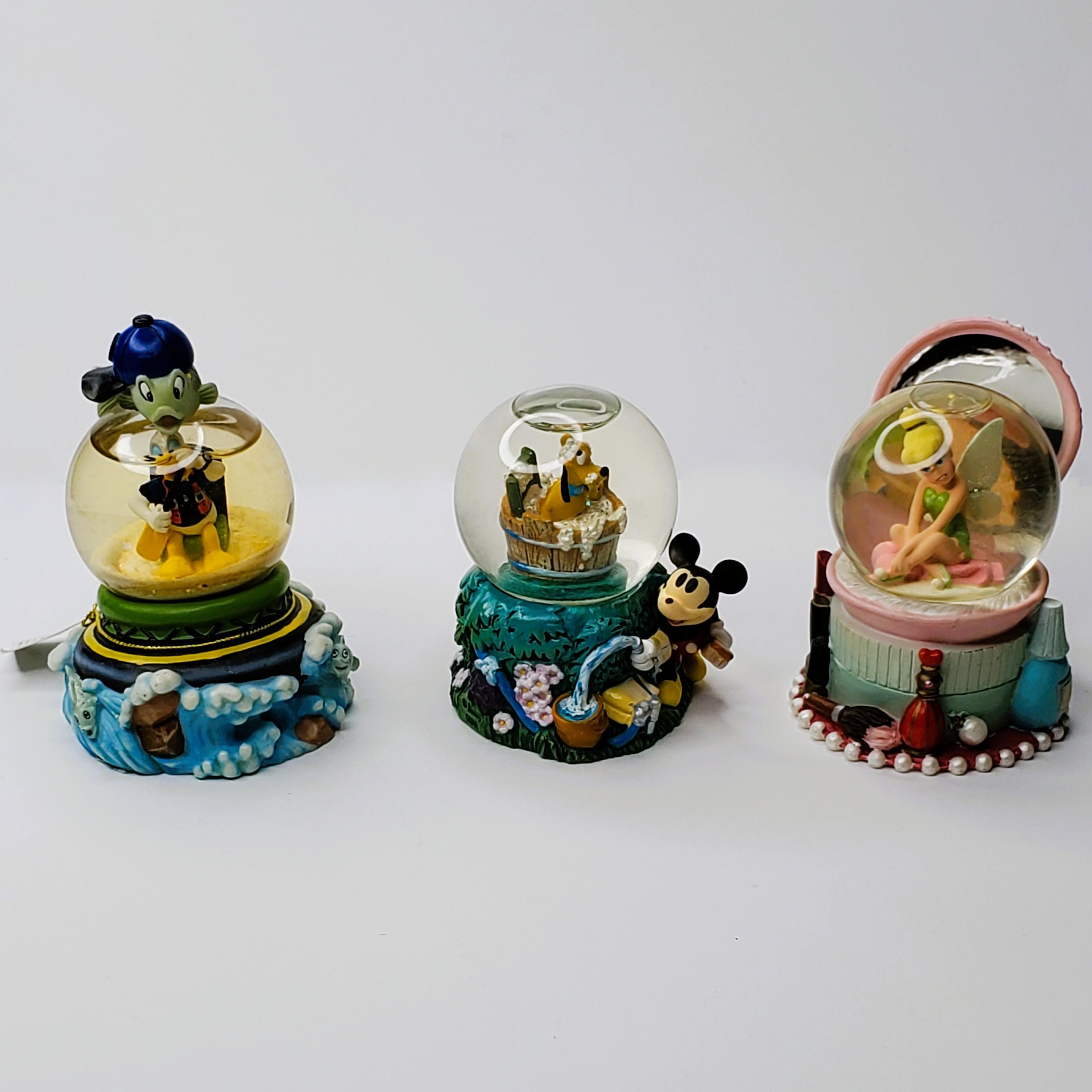 Disney Mini Snow Globes Mickey Mouse Dopey Tigger Eeyore Jack ...