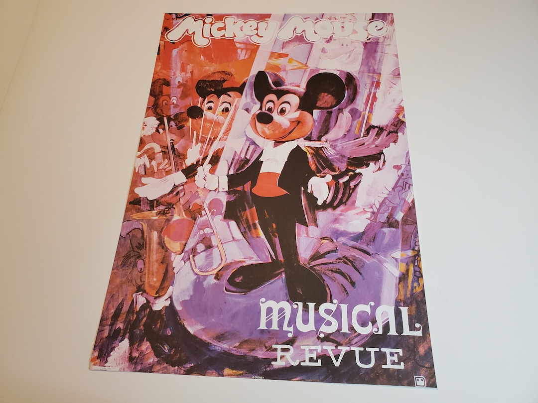 Mickey Mouse Musical Revue Poster Authentic Disney Poster Art Magic ...
