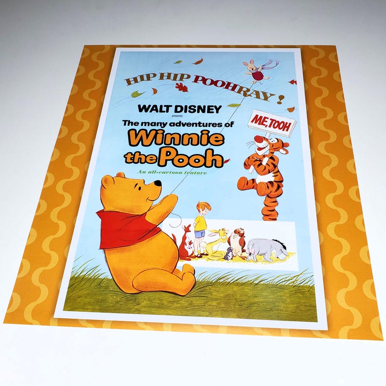 The Many Adventures of Winnie the Pooh Movie Poster Authentic Disney ...