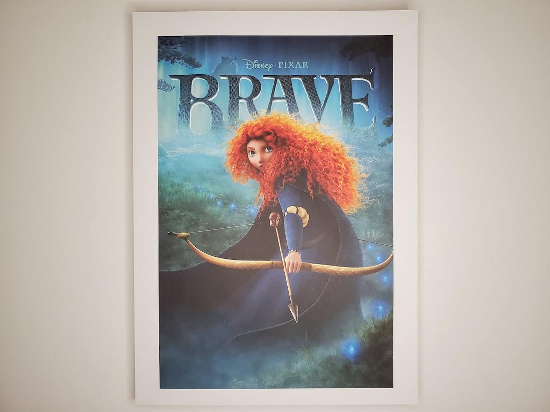 Brave Movie Poster Authentic Disney Pixar Poster Art 11.5x16 Lithograph ...