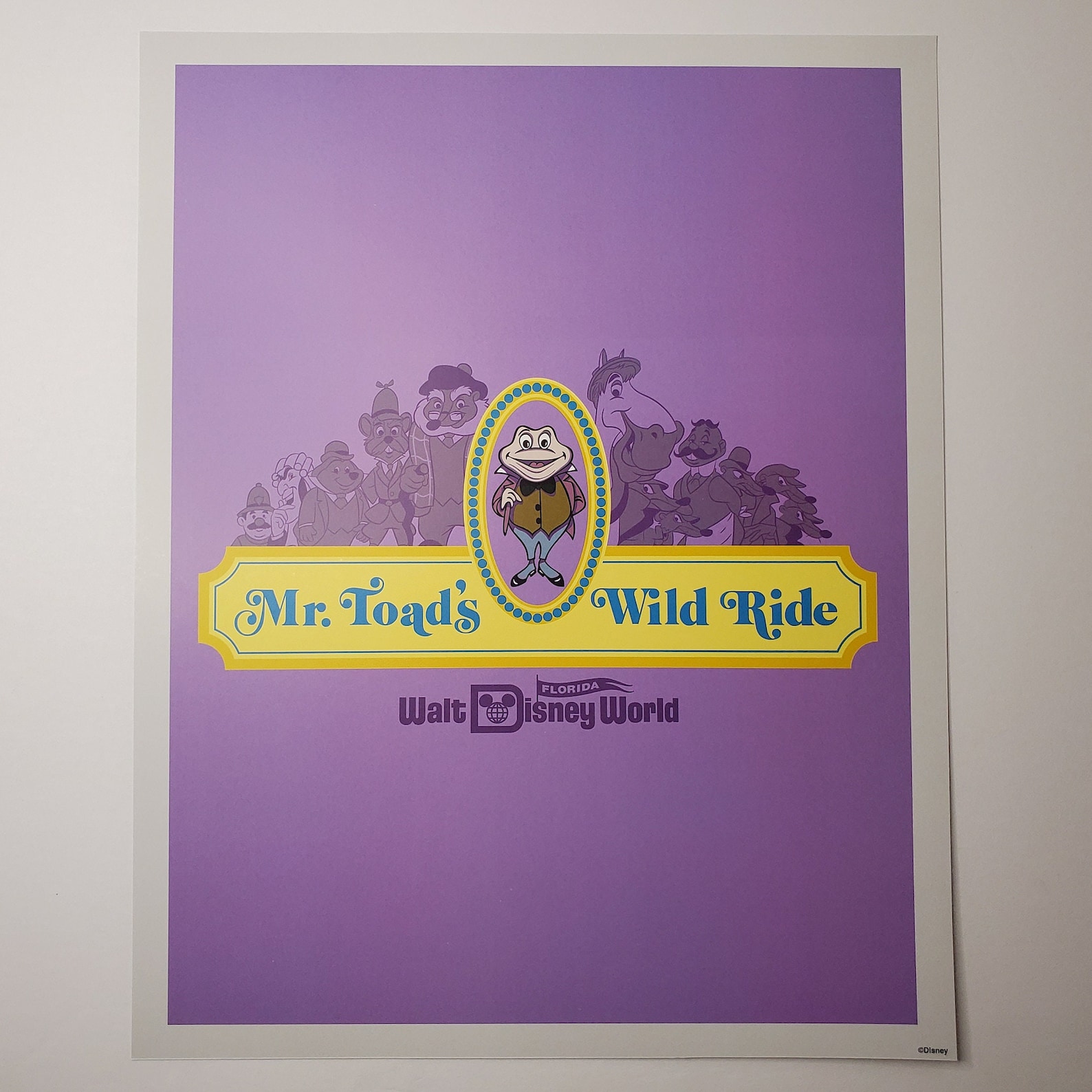 Mr. Toad's Wild Ride Attraction Poster Walt Disney World - Etsy