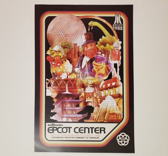 EPCOT Center Opening Poster Authentic Disney Poster Art | Etsy