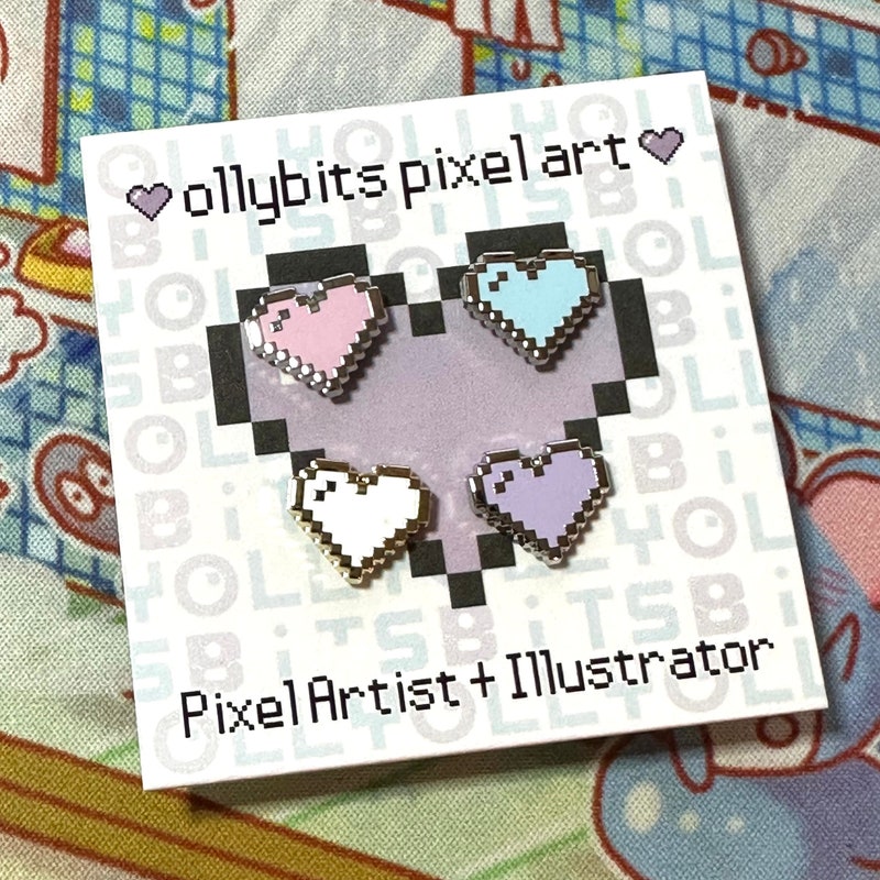 Pixel Art Pins - Etsy