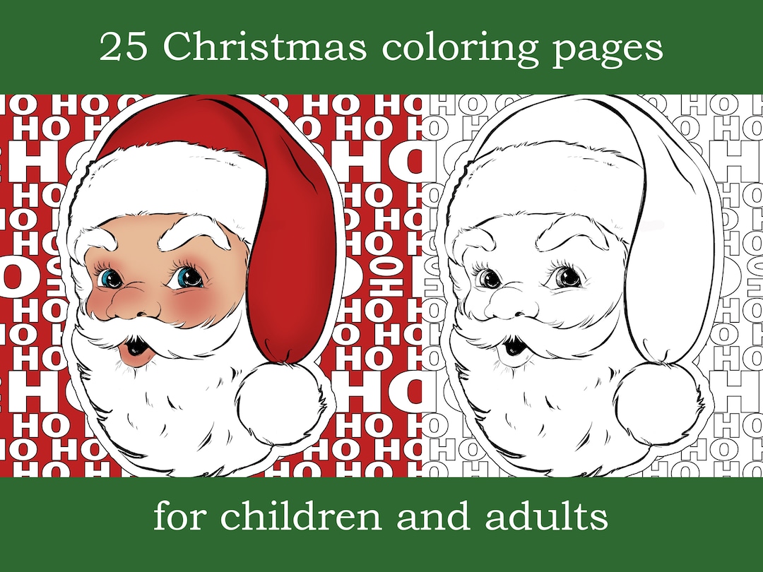 Christmas Printable Coloring Pages for Adults and Children PDF ...
