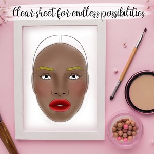 Makeup Face Charts for Artists – Printable & Procreate Templates ...