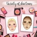 Makeup Face Charts for Artists – Printable & Procreate Templates ...