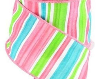 Watermelon Block Wired Ribbon by the Roll 2.5 X 10 Yards RGC1142WT - Etsy