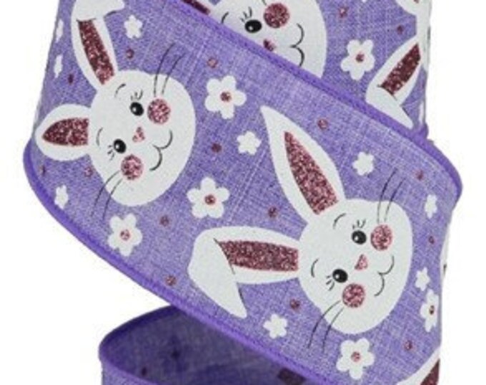 Easter Bunny Wired Ribbon by the Roll 2.5" X 10 Yards RGA154013 - Etsy