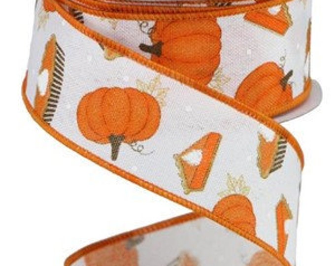 Pumpkin Pie Wired Ribbon by the Roll 1.5" X 10 YARD ROLL RGB108827 - Etsy