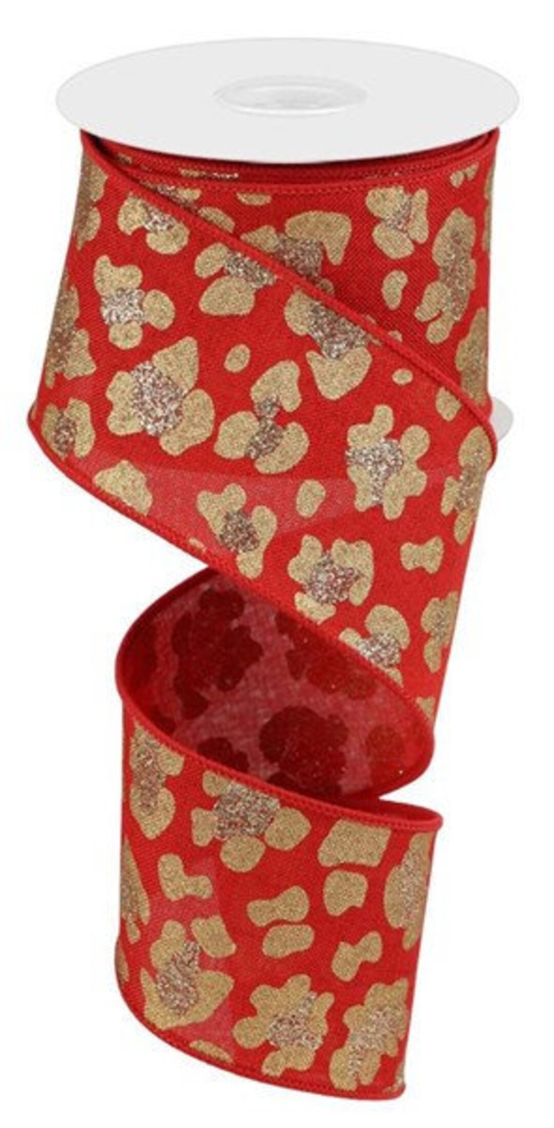 Leopard Print Wired Ribbon by the Roll 2.5" X 10 YARD ROLL - Etsy
