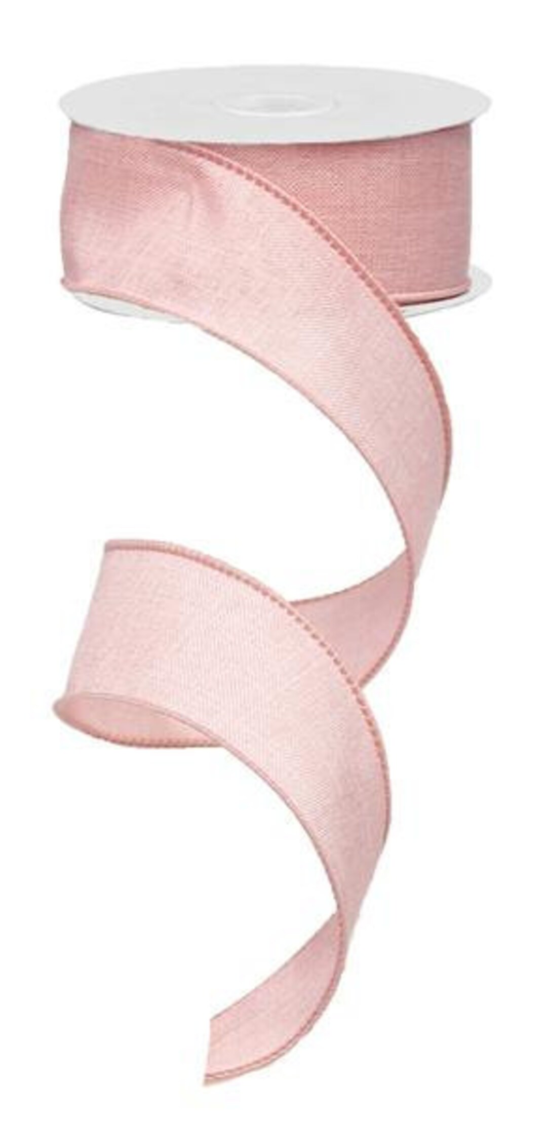 Rose Pink Royal Burlap Wired Ribbon by the Roll 1.5" X 10 Yards ...