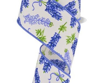 Coastal Nautical Beach Wired Ribbon by the Roll 2.5 X 10 Yards ...