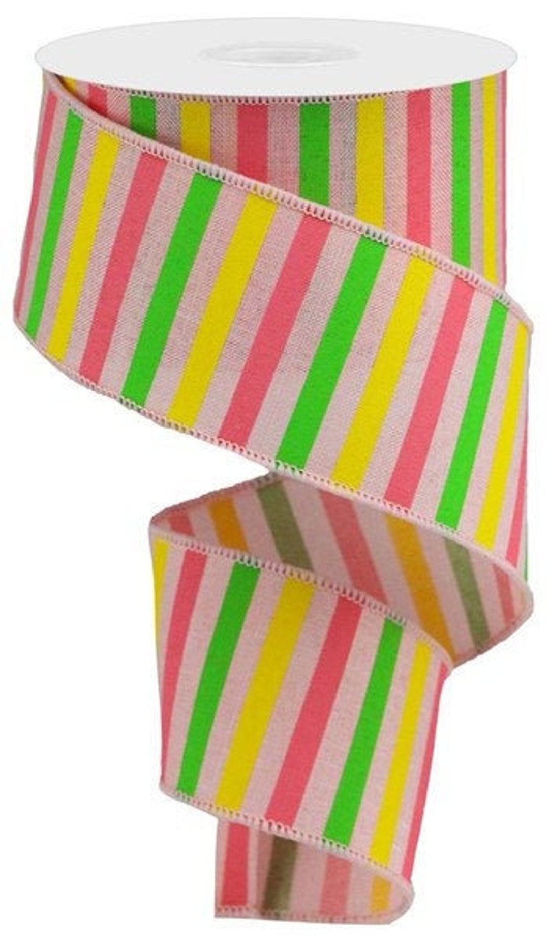Spring Summer Wired Ribbon by the Roll 2.5" X 10 YARD ROLL RGA1205RD - Etsy