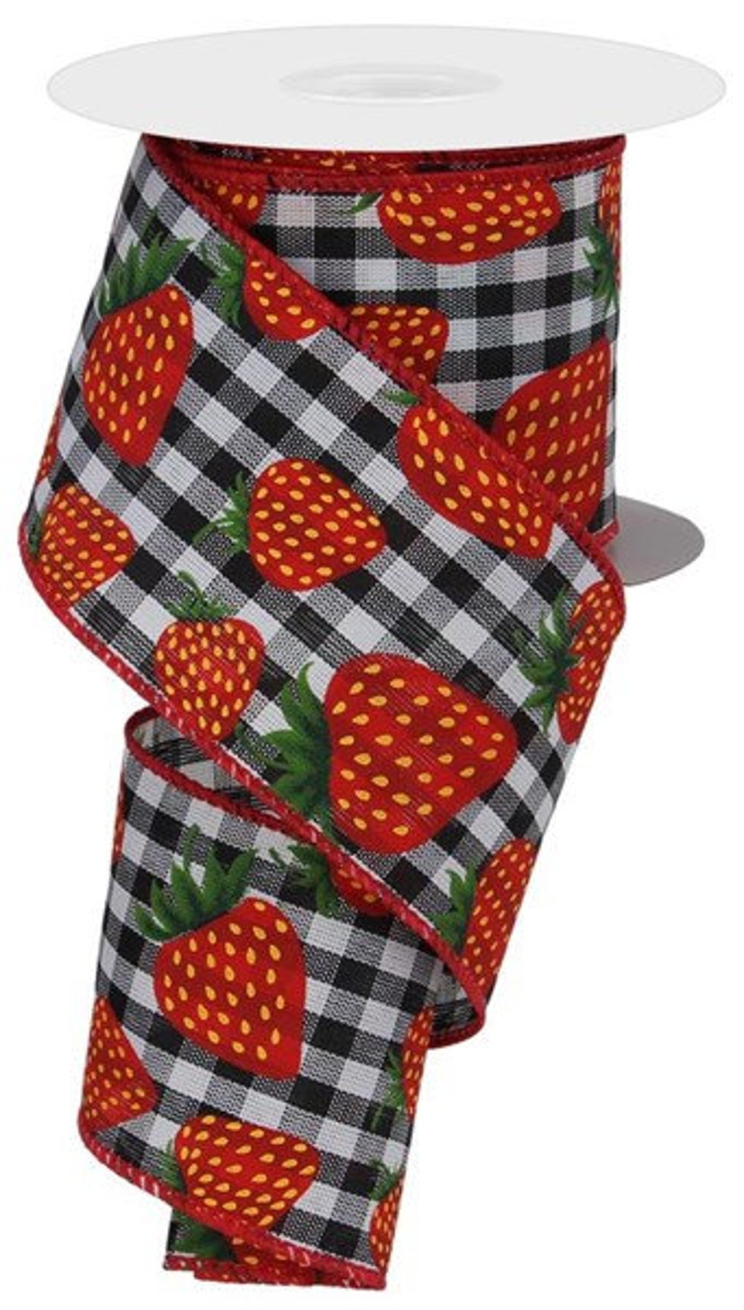 Strawberries Wired Ribbon by the Roll 2.5" X 10 Yards RGE1085X6 - Etsy