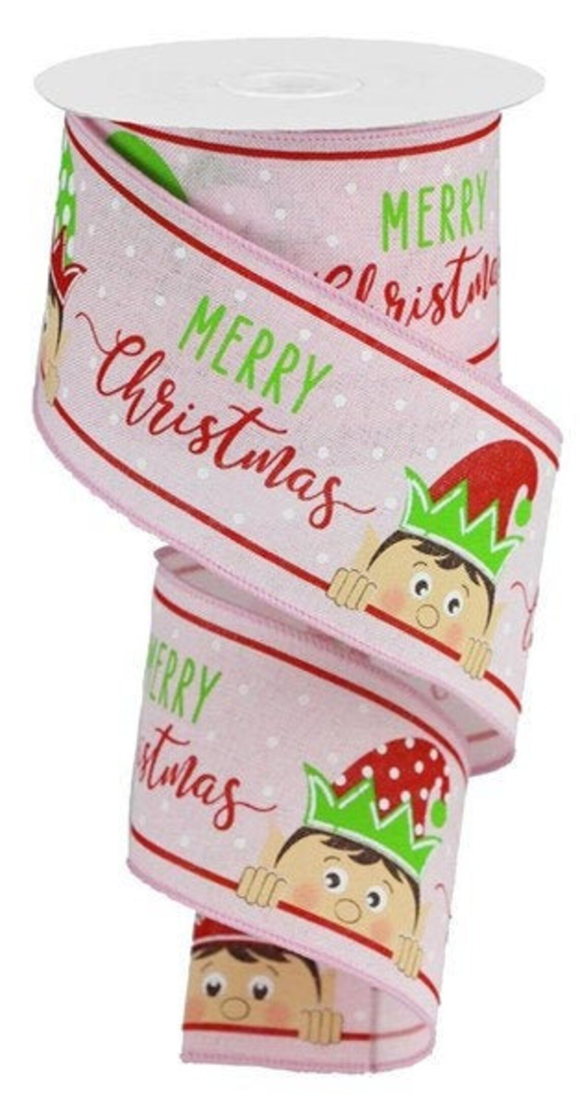 Elf Christmas Wired Ribbon by the Roll 2.5 X 10 YARD - Etsy