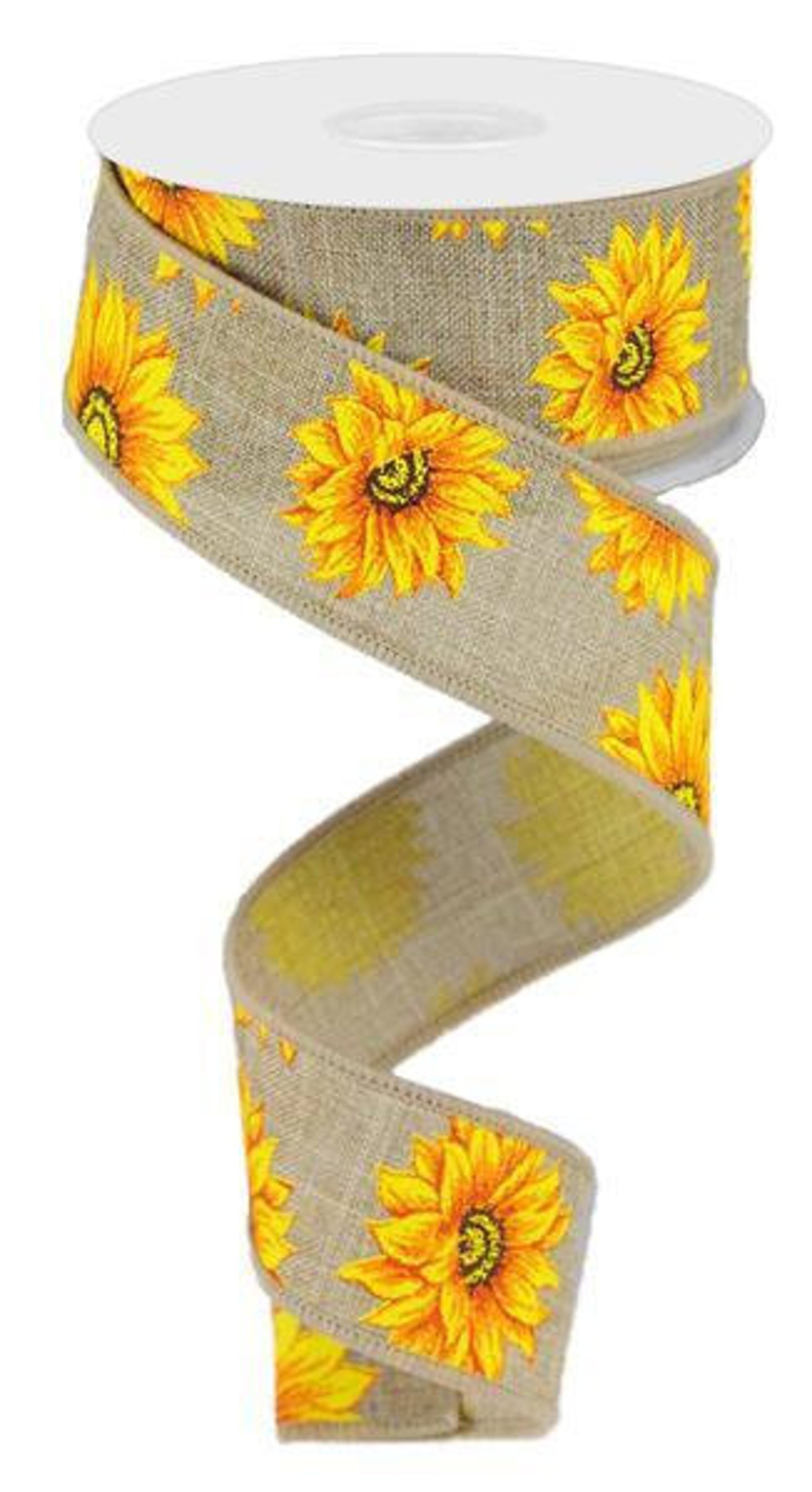 Sunflower Wired Ribbon by the Roll 1.5 X 10 Yards - Etsy