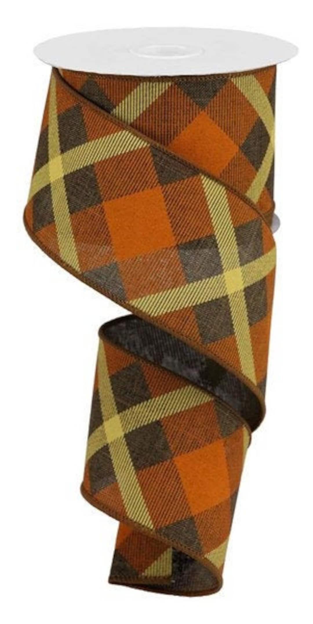 Fall Plaid Wired Ribbon by the Roll 2.5" X 10 YARD ROLL - Etsy