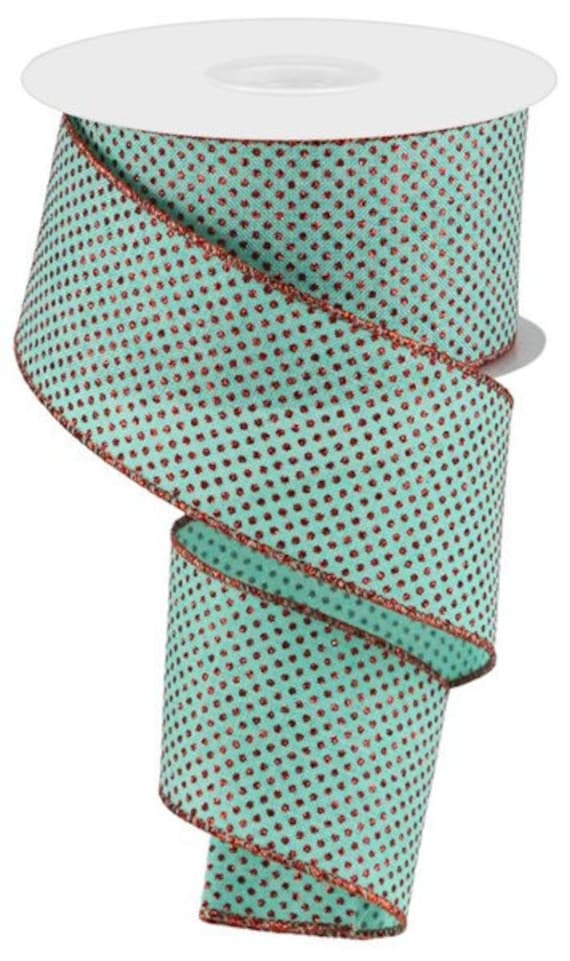 Glitter Micro Dot Wired Ribbon by the Roll 2.5 X 10 - Etsy