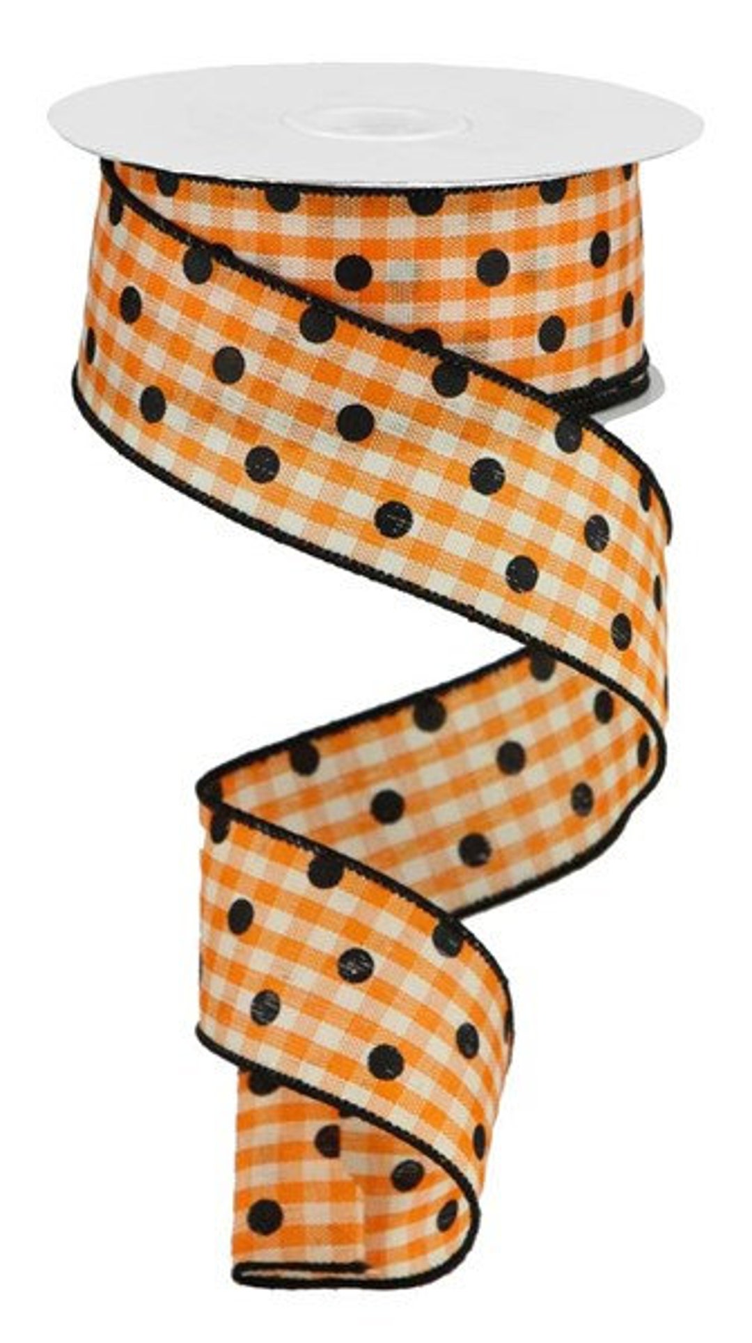Gingham Polka Dot Wired Ribbon by the Roll 1.5" X 10 Yards RG0199820 - Etsy