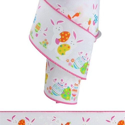 Easter Bunny Wired Ribbon by the Roll 2.5 X 10 Yards - Etsy