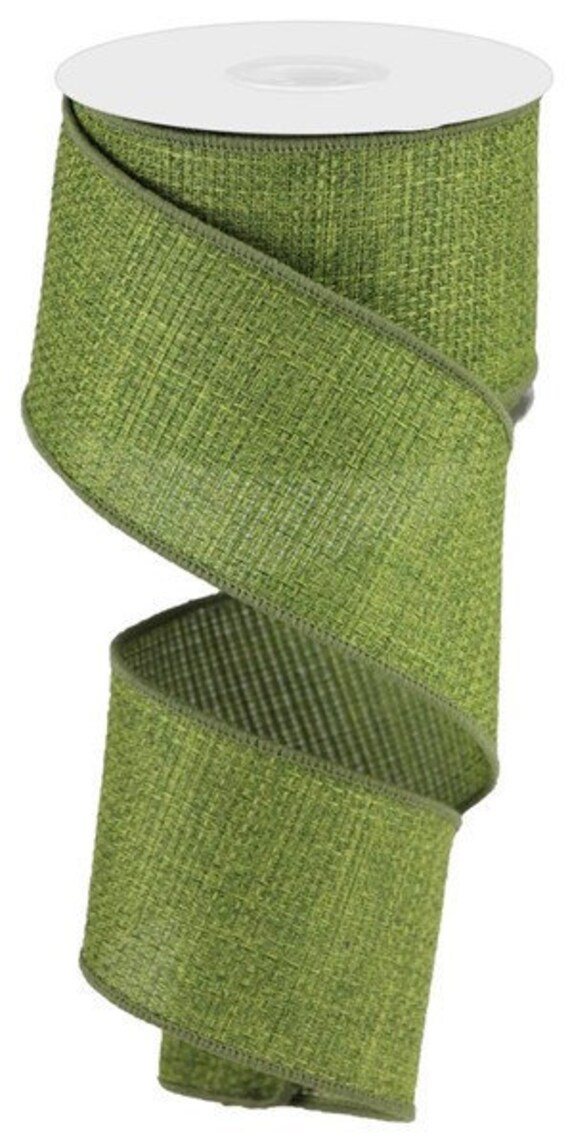 Cross Royal Burlap Wired Ribbon by the Roll 2.5 X 10 - Etsy