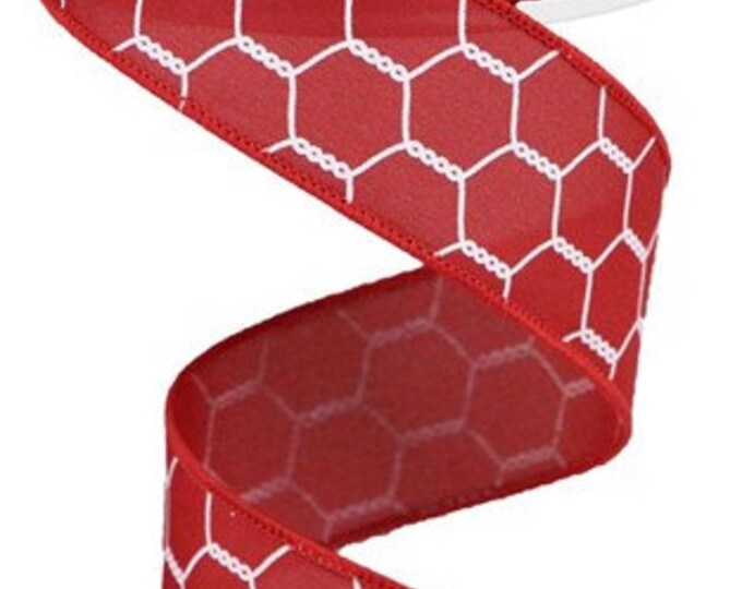 Chicken Wire Wired Ribbon by the Roll 1.5" X 10 Yards RGA108260 - Etsy